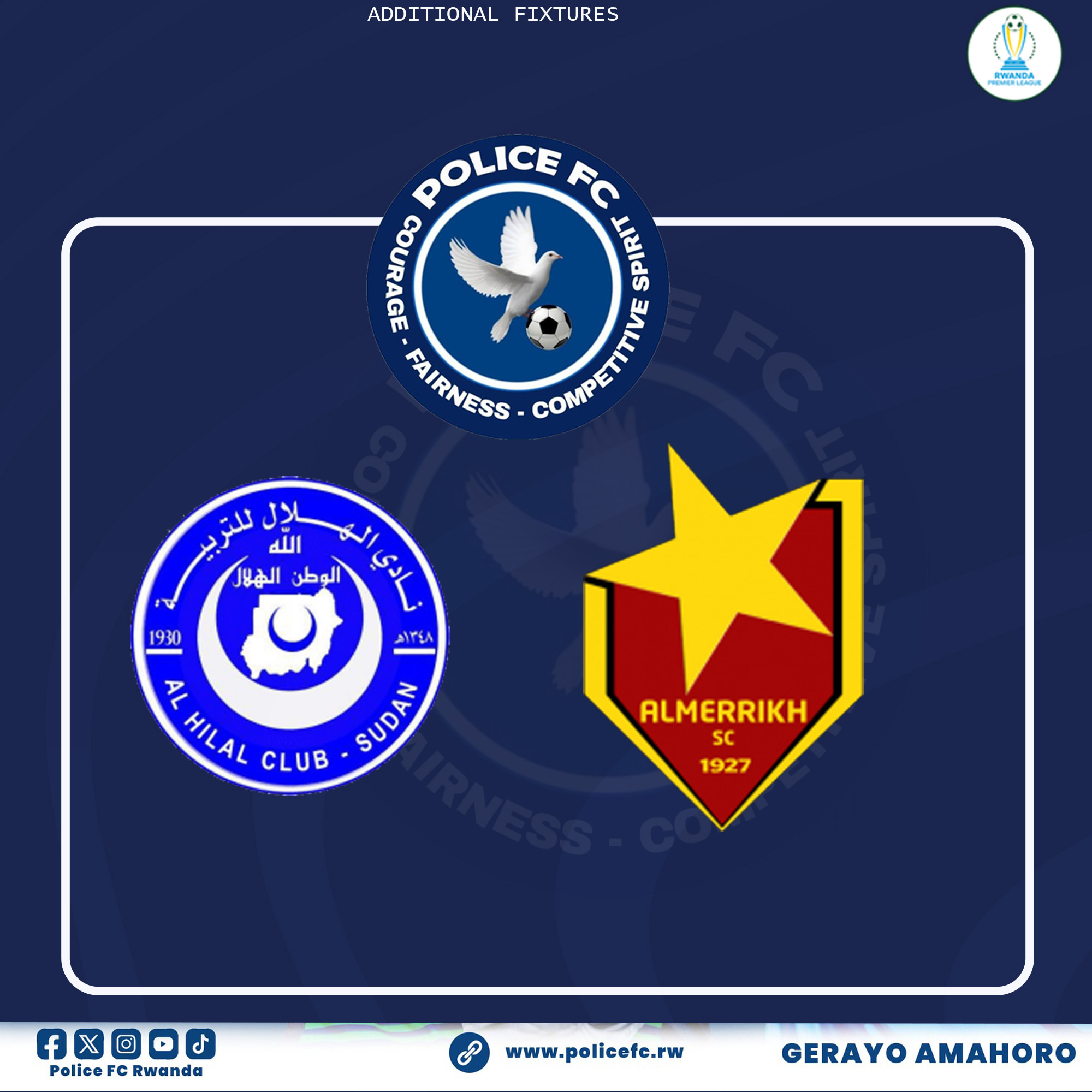 Umukino wa 9 ikipe ya Al Hilal SC izacakirana na Police FC muri Amahoro ...
